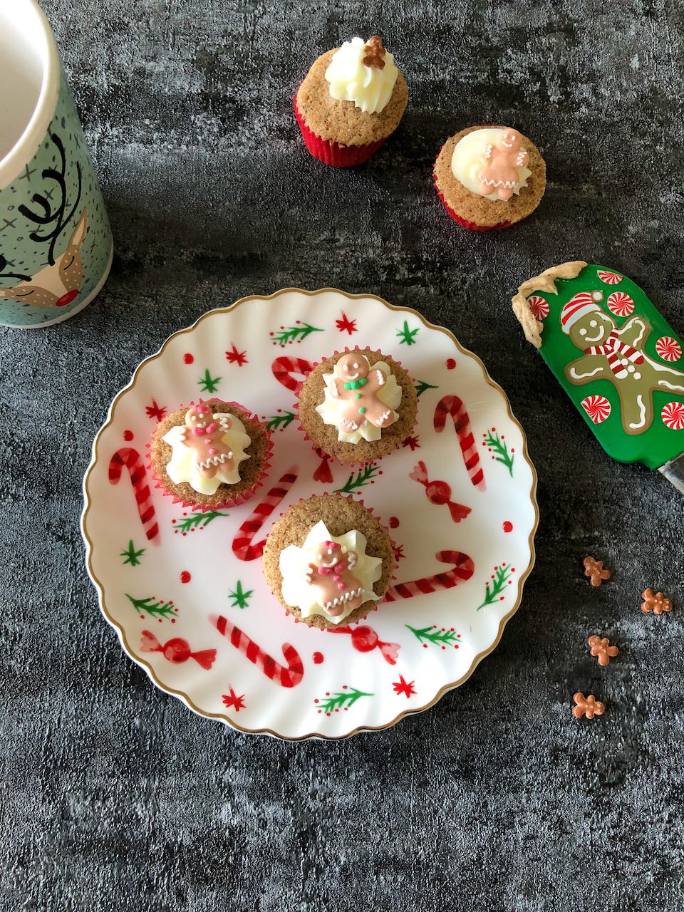 Gingerbread mini cupcakes - My happy kitchen & lifestyle